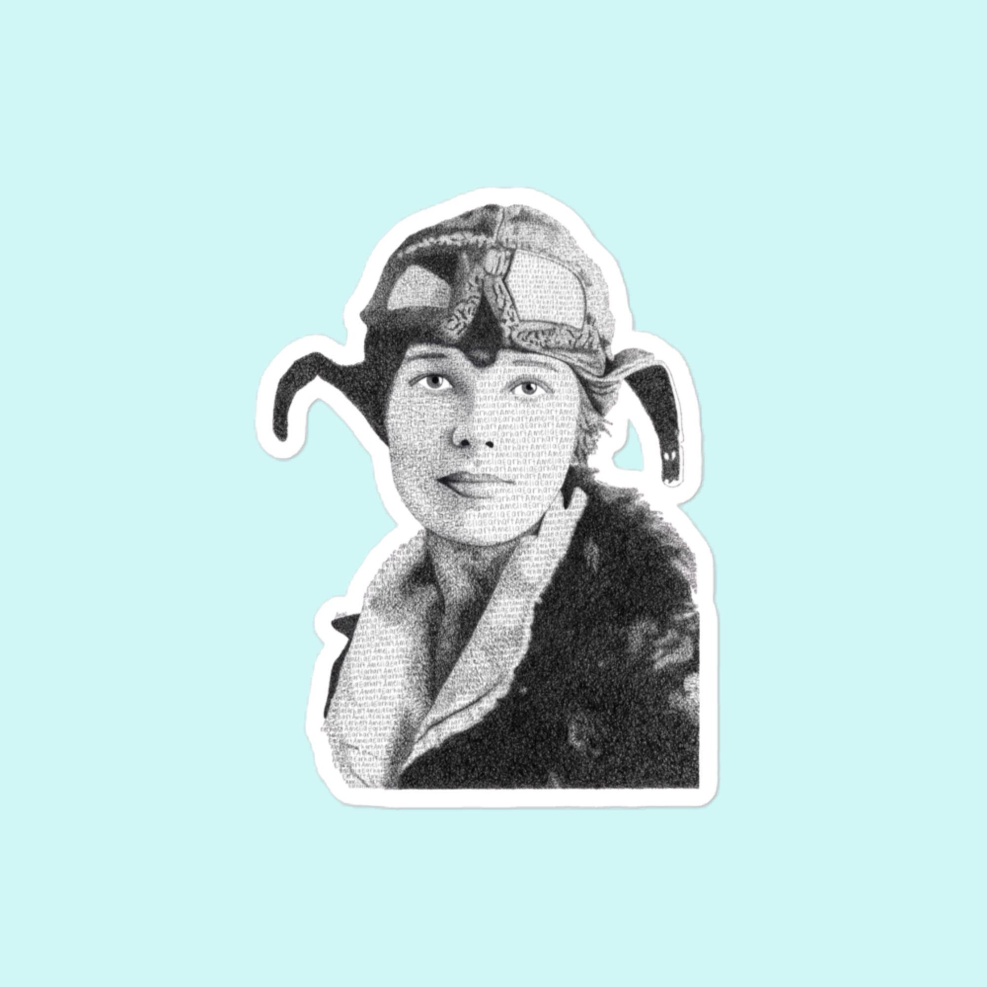 Amelia Earhart Sticker – Studio Amac