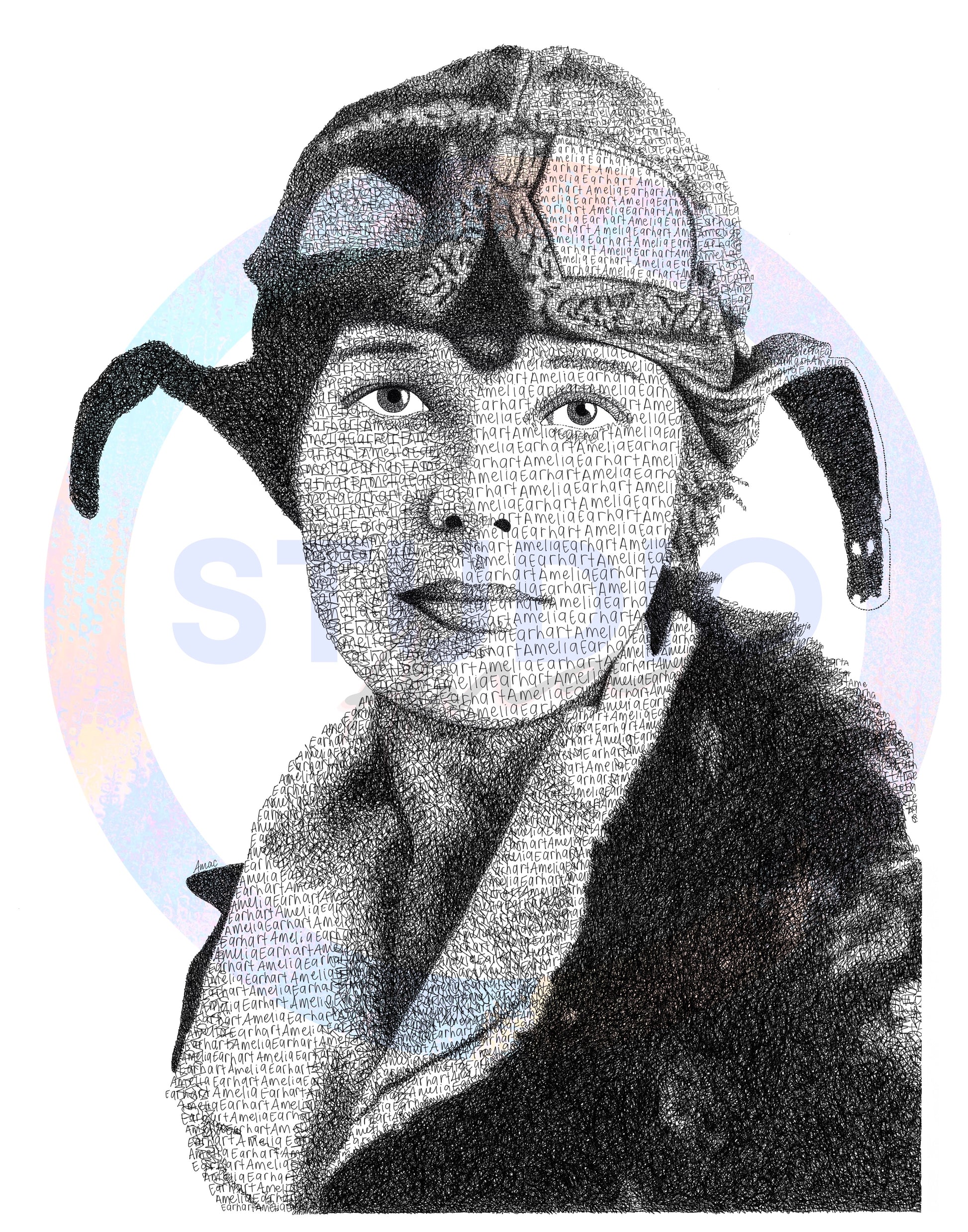 Amelia Earhart Print – Studio Amac